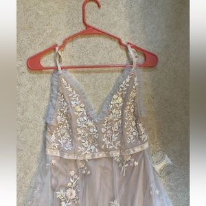 Altar'd State | Dresses | Altard Stare Ivorynude Floral Dress | Poshmark